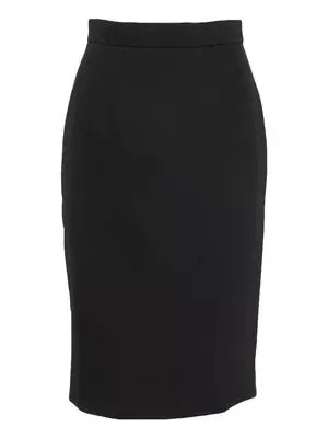 Dolce & Gabbana Crepe Pencil Skirt - Black
