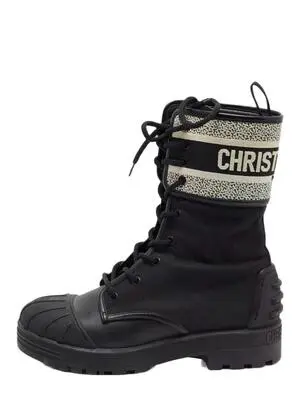 Dior D-major Combat Boots - Black