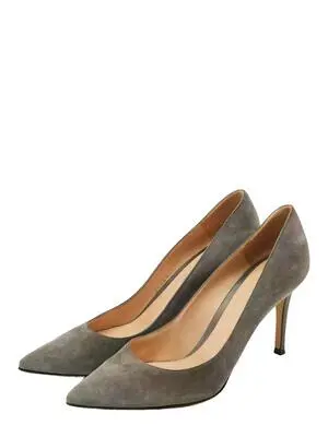 GIANVITO ROSSI Gianvito Rossi Suede Pointed-Toe Stiletto Pumps Grey