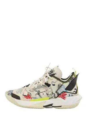 JORDAN Why Not Zer0.4 Graffiti Print Sneakers - Neutrals