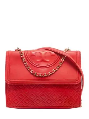 Tory Burch Medium Fleming Quilted Shoulder Bag - Red