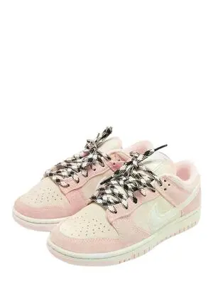 Nike Dunk Low Lx Lace-up Leather Sneakers - Pink