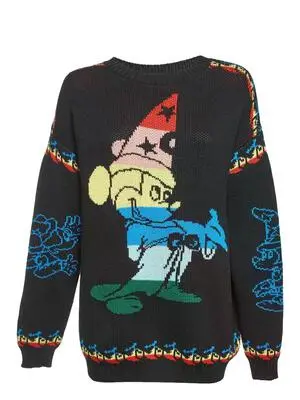 Stella McCartney X Disney Mickey Fantasia Intarsia Jumper - Black