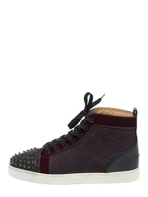 CHRISTIAN LOUBOUTIN Lou Spike Orlato High Top Sneakers - Red