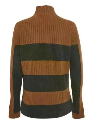 Loro Piana Rib-knit Turtleneck Sweater - Brown