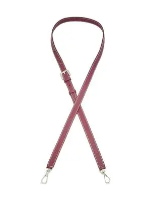 GOYARD Goyard PM Adjustable Leather Shoulder Strap With Silver-Tone Hardware