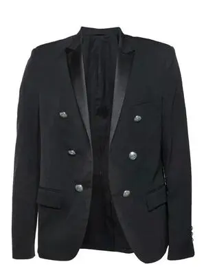 Balmain Double-breasted Open-front Blazer - Black