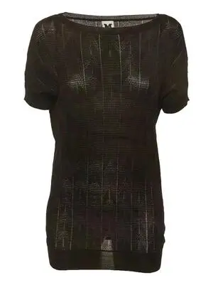 Missoni Short-sleeve Mesh Knit T-shirt - Black