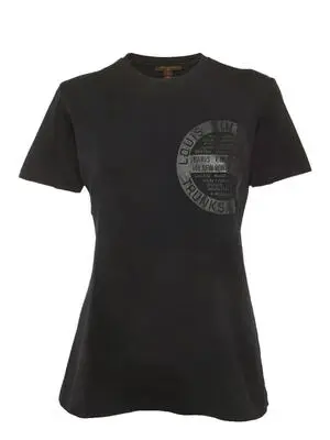 LOUIS VUITTON Logo Print T-shirt - Black