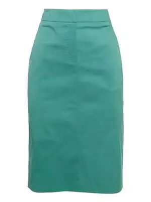 Max Mara Gabardine Knee-length Skirt - Blue
