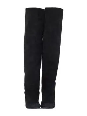 GIUSEPPE ZANOTTI Suede Knee-high Boots - Black