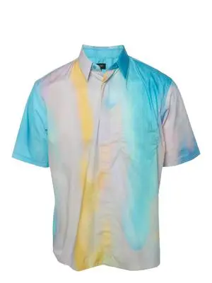 Fendi Monogram Tie-dye Shirt - Blue