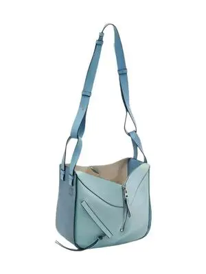 Loewe Hammock Leather Shoulder Bag - Blue