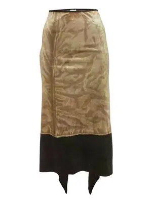 Loewe Trompe L'oeil Midi Skirt - Neutrals