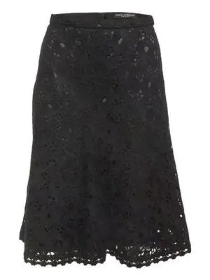 Dolce & Gabbana Lace Mini Skirt - Black