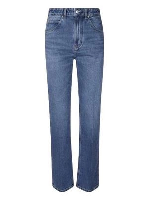 Victoria Beckham Logo Patch Jeans - Blue