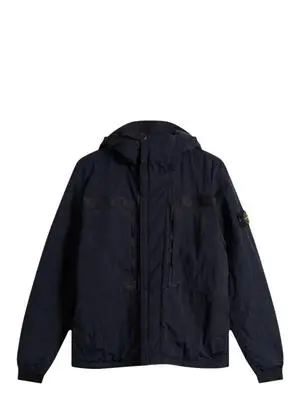 Stone Island Long Sleeve Hooded Jacket - Black