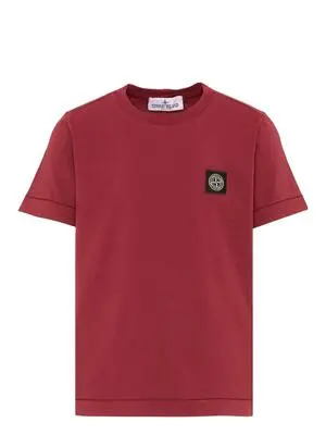 Stone Island Short-sleeved Crewneck T-shirt - Red
