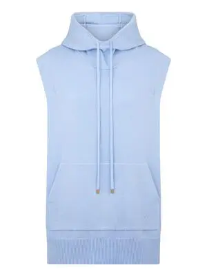 TOM FORD Sleeveless Cashmere Hoodie - Blue