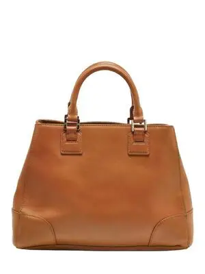 Tory Burch Robinson Saffiano Leather Tote Bag - Brown