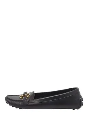 LOUIS VUITTON Dauphine Leather Loafers - Black