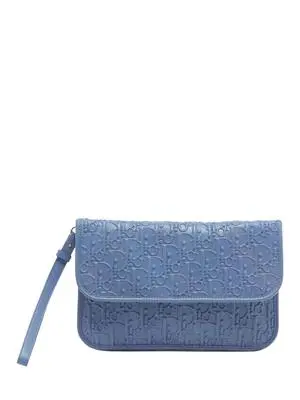 Dior 2019 Embossed Pouch - Blue