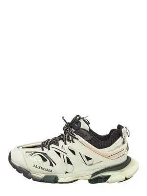 Balenciaga Rack Faux-leather And Mesh Sneakers - Neutrals