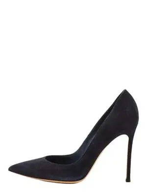 GIANVITO ROSSI Suede Heeled Pumps - Blue