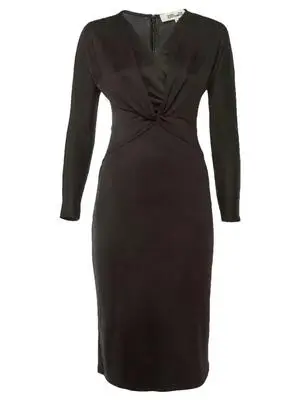 Diane Von Furstenberg Knot-detail Midi Dress - Black