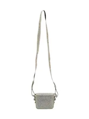 Off-White Crystal-embellished Shoulder Bag - Silver