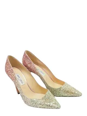 JIMMY CHOO Romy Glitter Pumps - Silver