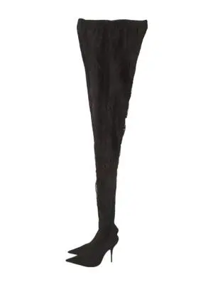Balenciaga Sporty B Knife Lace Pumps - Black