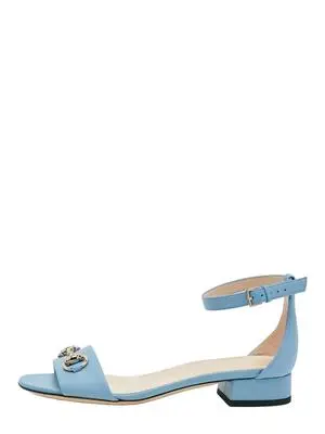 Gucci Horsebit Ankle-strap Sandals - Blue