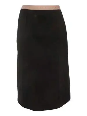 Gucci Logo-waistband Pencil Midi Skirt - Black