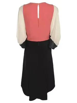 Chloé Color-block Midi Dress - Black