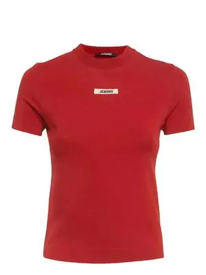 Jacquemus Logo Appliqué T-shirt - Red