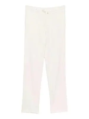 Kiton Logo-patch Button-fastening Trousers - Neutrals