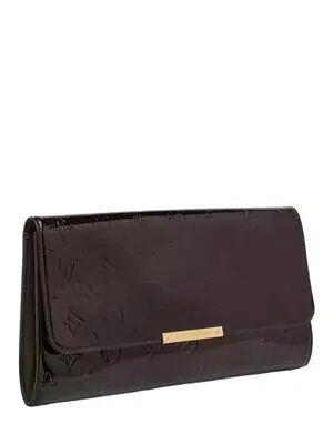 LOUIS VUITTON Monogram Vernis Robertson Clutch Bag - Brown