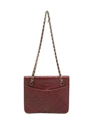 Tory Burch Fleming Quilted Shoulder Bag - Red
