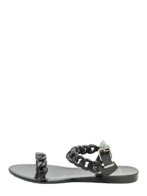 Givenchy Chain-link Flat Sandals - Black