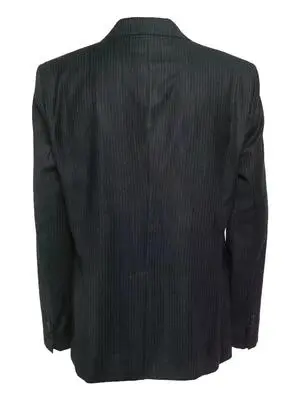 Emporio Armani Pinstripe-print Blazer - Grey