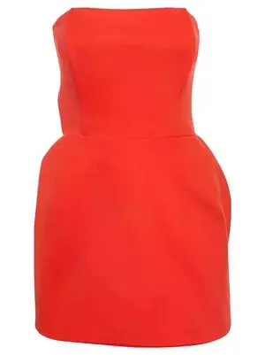 Magda Butrym Strapless Corset Mini Dress - Red
