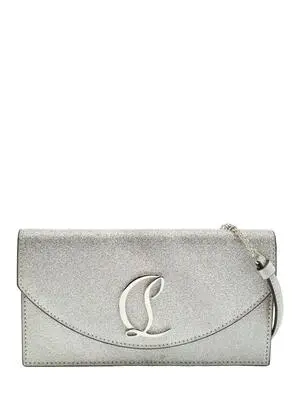 CHRISTIAN LOUBOUTIN Loubi54 Clutch Bag - Silver