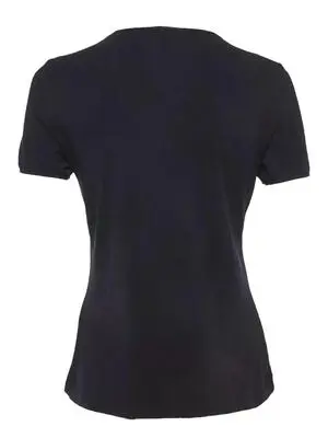 Carolina Herrera Embroidered Floral T-shirt - Blue