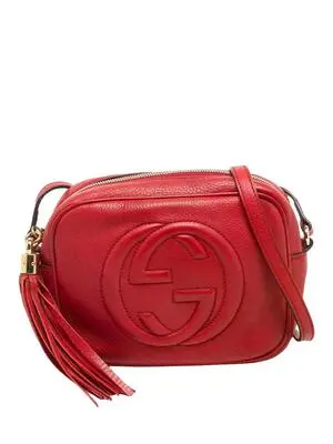 Gucci Soho Disco Leather Crossbody Bag - Red