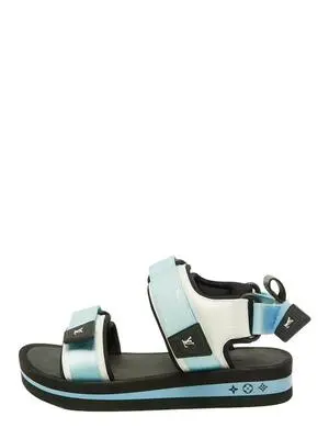 LOUIS VUITTON Arcade Touch-strap Flat Sandals - Blue