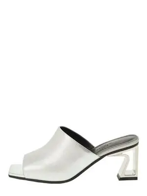 Hermès Kylie Leather Sandals - Silver