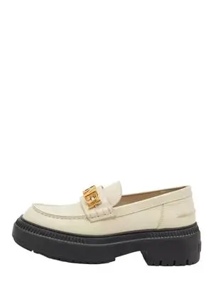 Fendi Graphic Platform Loafers - Neutrals