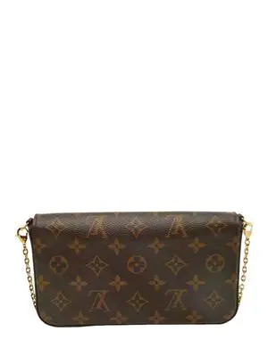 LOUIS VUITTON Monogram Pochette Félicie Shoulder Bag - Brown
