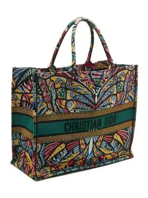 Dior Christian Dior Large Book Butterfly Tote Bag Blue